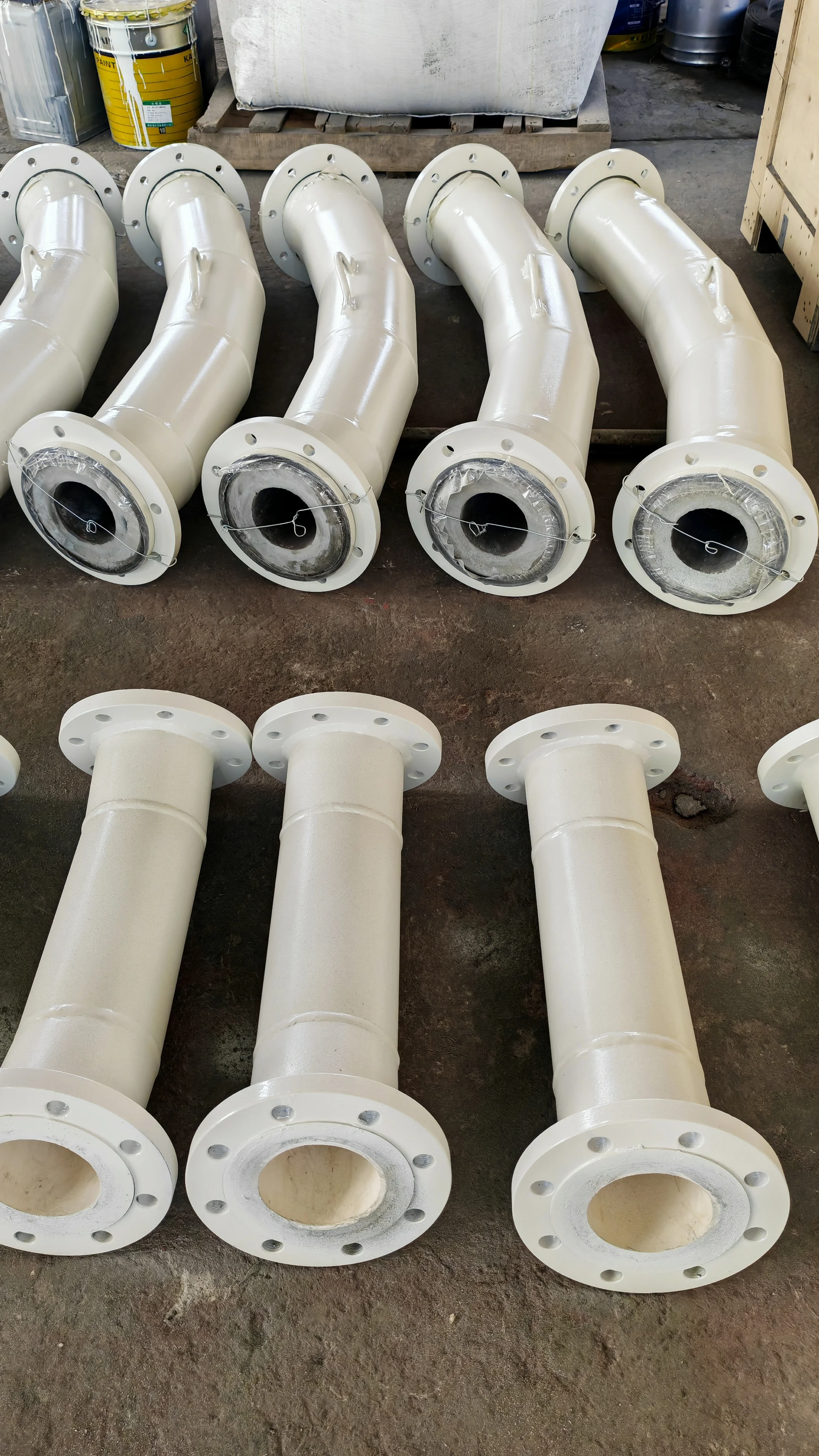 Ceramic Sleeve Lined Bent Pipe | High-performance Abrasion-resistant ...